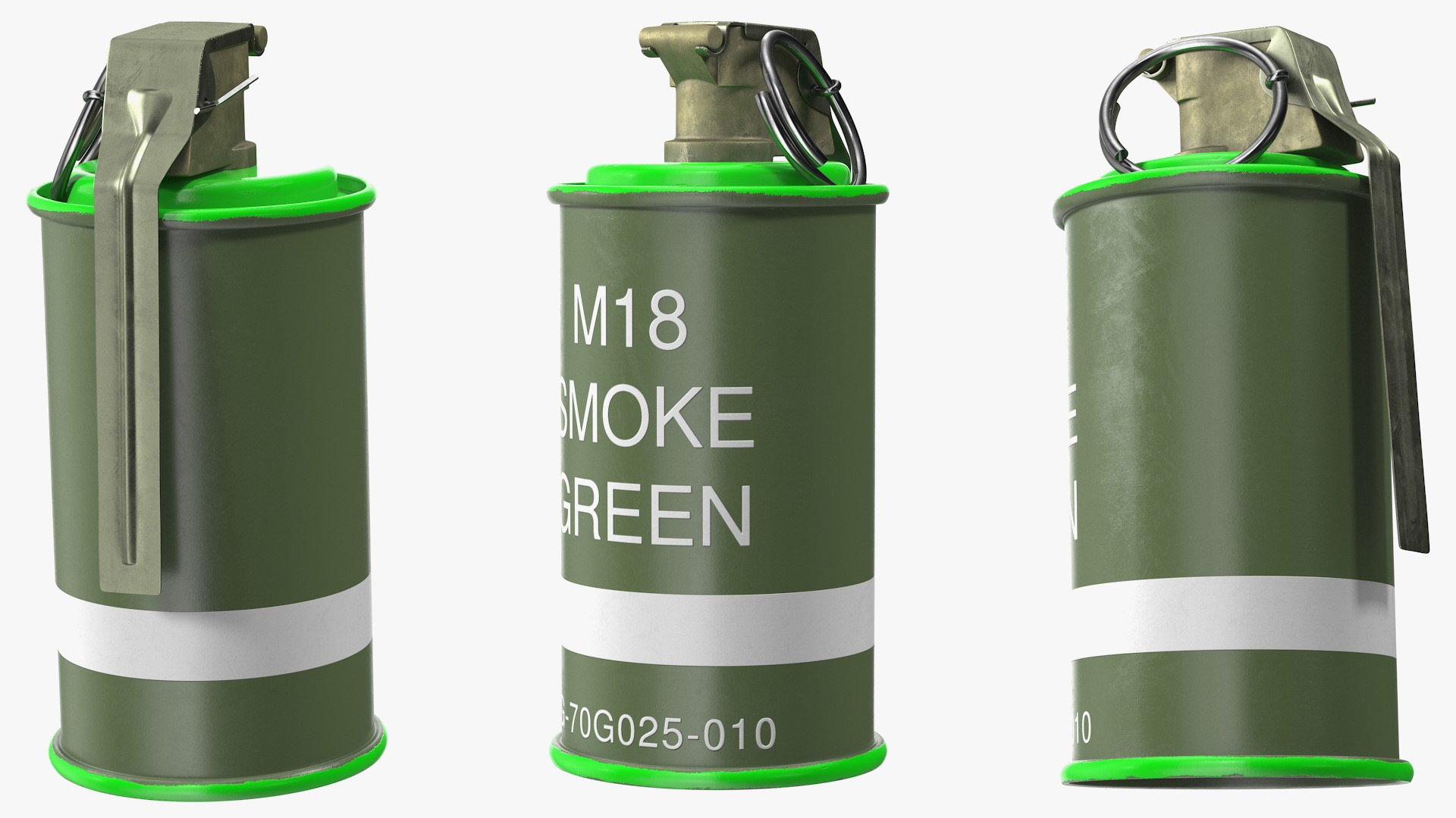 3D M18 Colored Smoke Grenade - TurboSquid 1628939