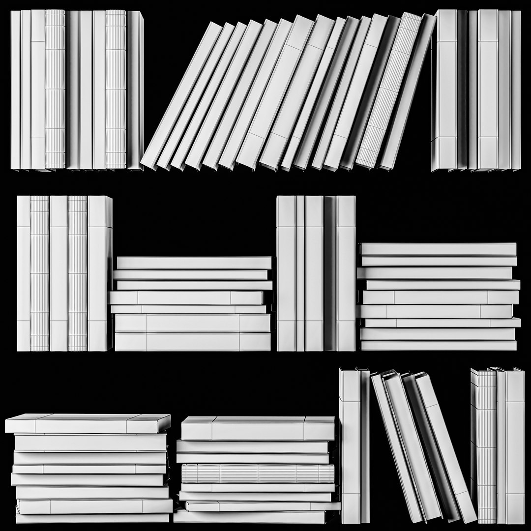 Set of Books 05 3D model - TurboSquid 1909269