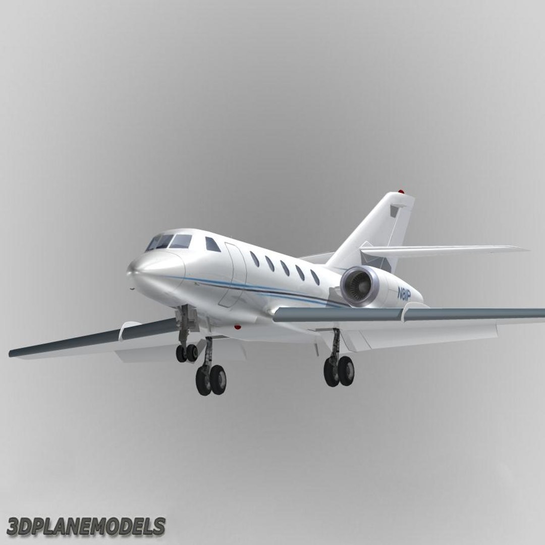 Dassault Falcon 20 200 3d Model