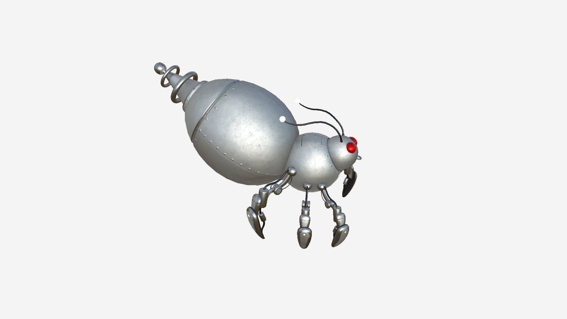 3D Cute Robot E02 Steel Light - SciFi Character Design - TurboSquid 1874374