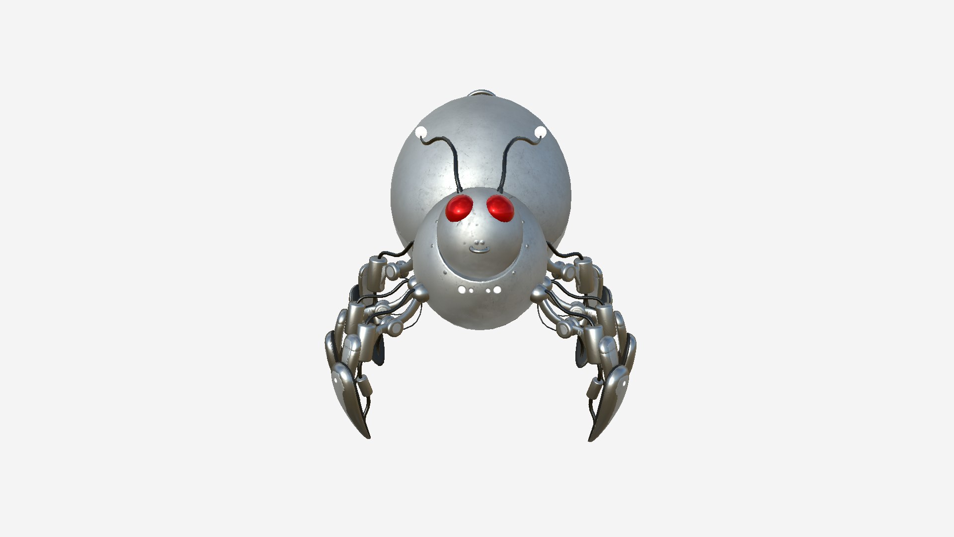 3D Cute Robot E02 Steel Light - SciFi Character Design - TurboSquid 1874374