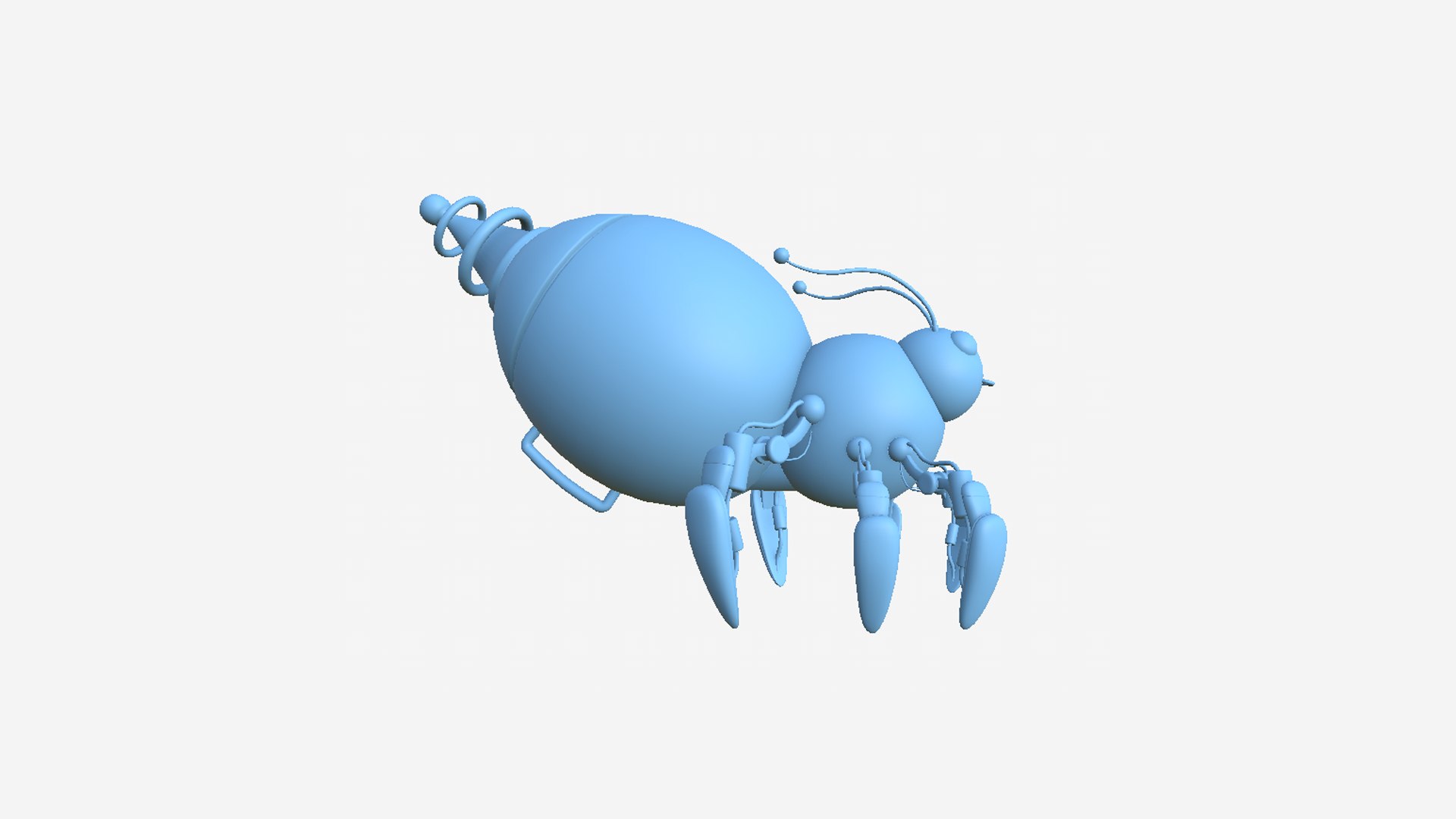 3D Cute Robot E02 Steel Light - SciFi Character Design - TurboSquid 1874374