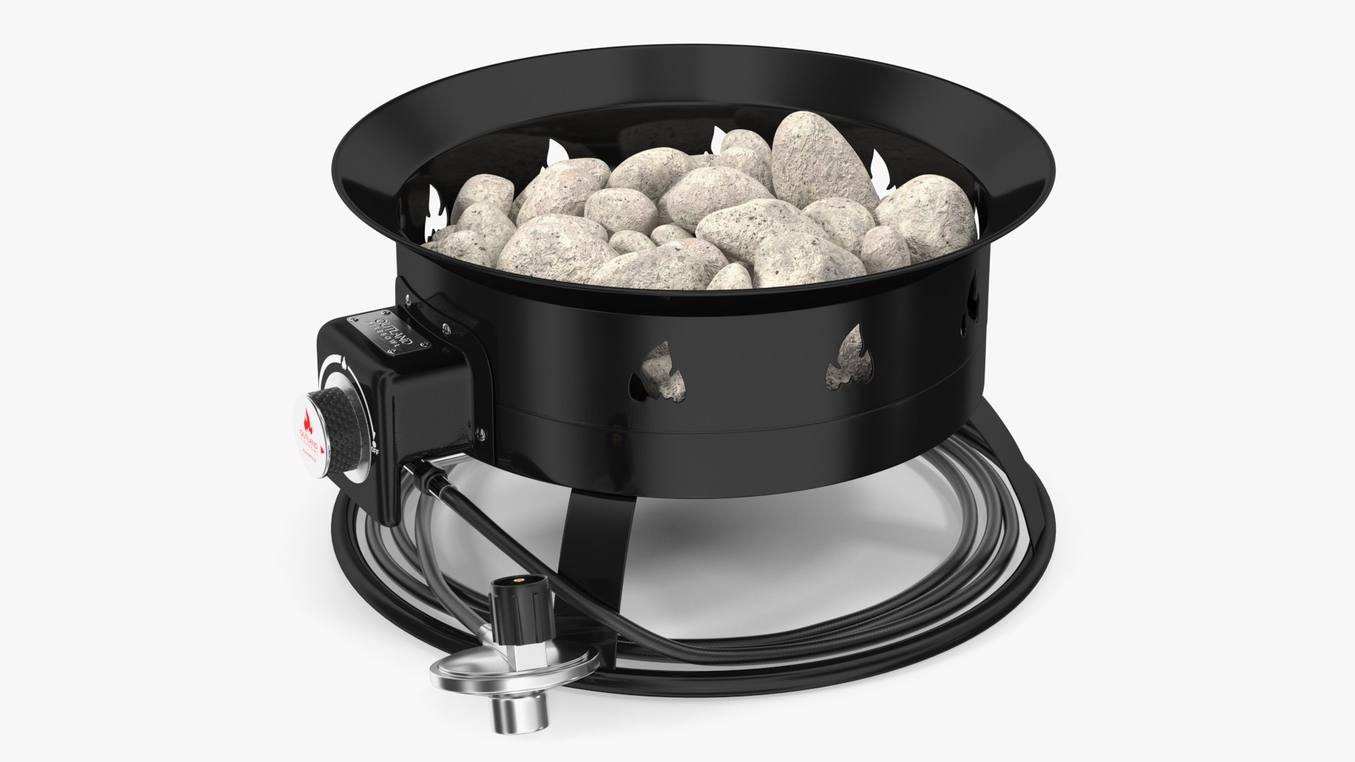 Outland Living Firebowl Propane Fire Pit with Rocks 3D model ...