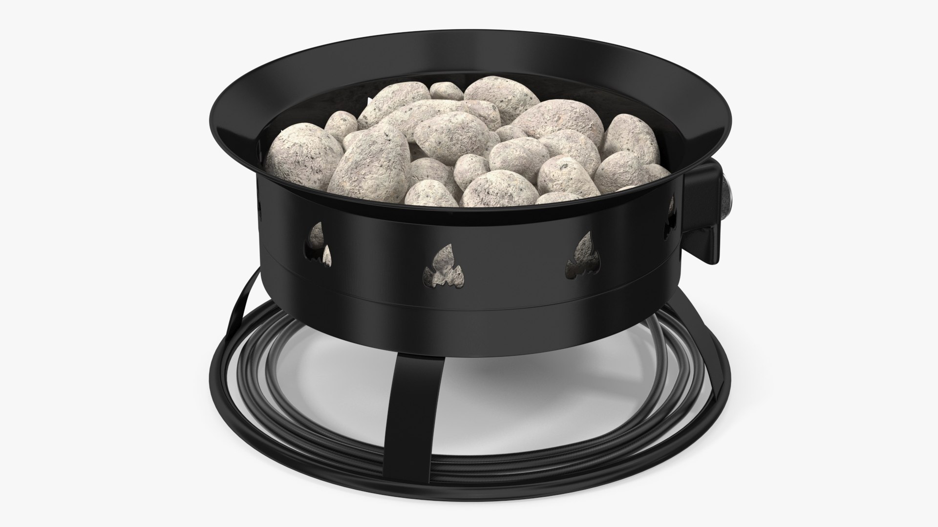 Outland Living Firebowl Propane Fire Pit with Rocks 3D model ...