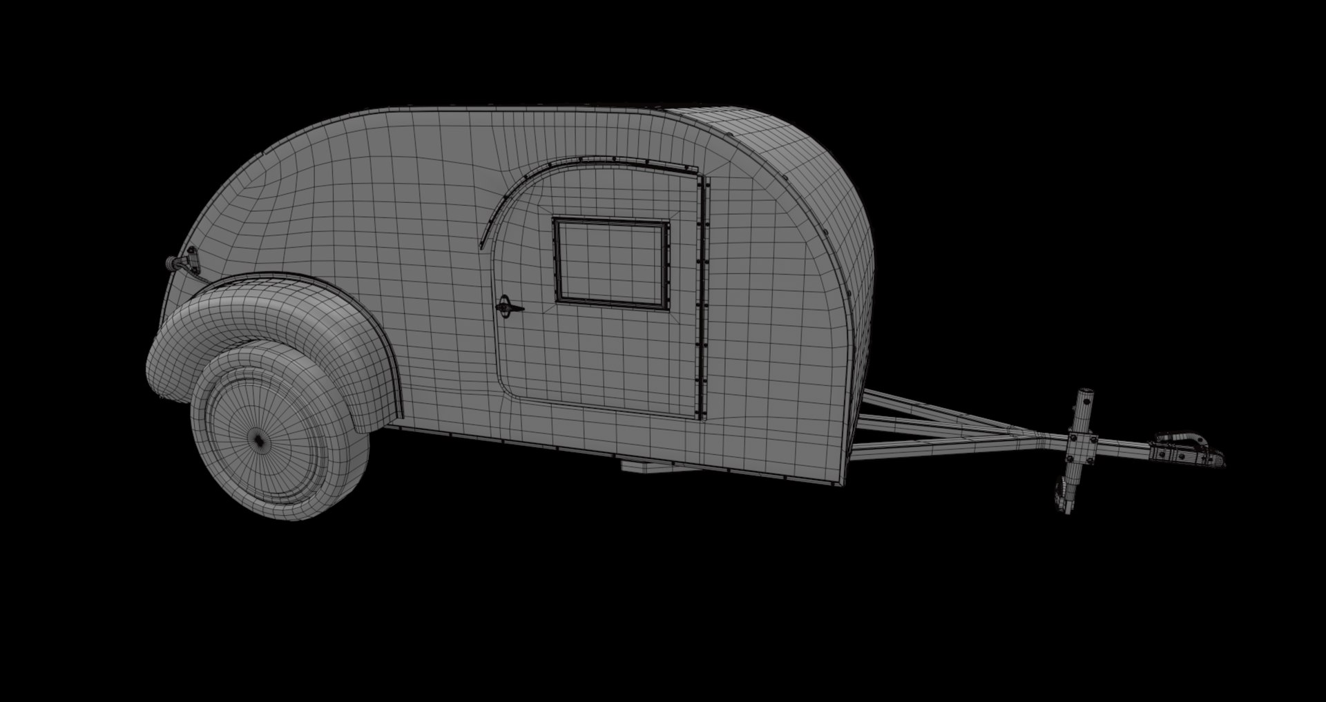Teardrop Trailer 3D Model - TurboSquid 2379545
