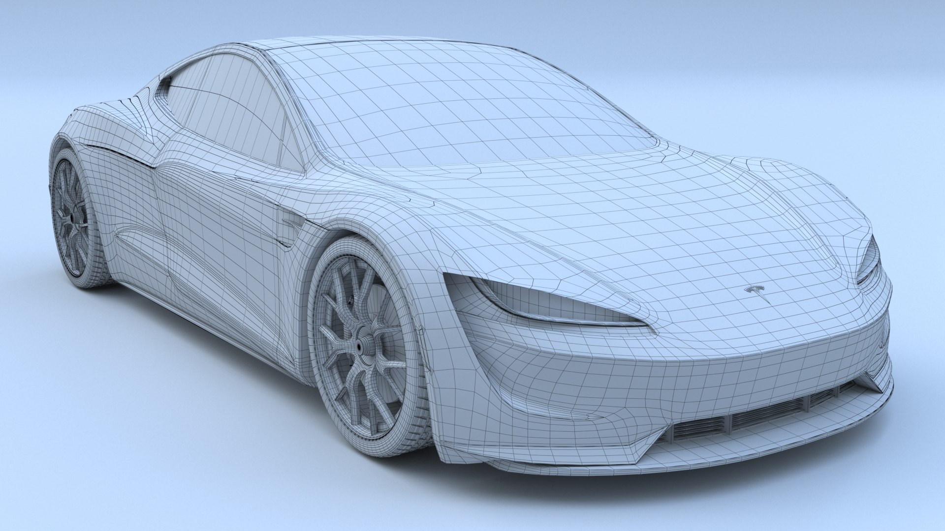 Tesla Roadster 2020 3D - TurboSquid 1610275
