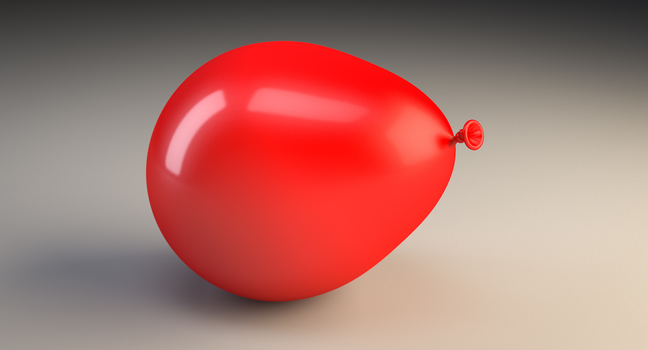 inflated balloon 3d model