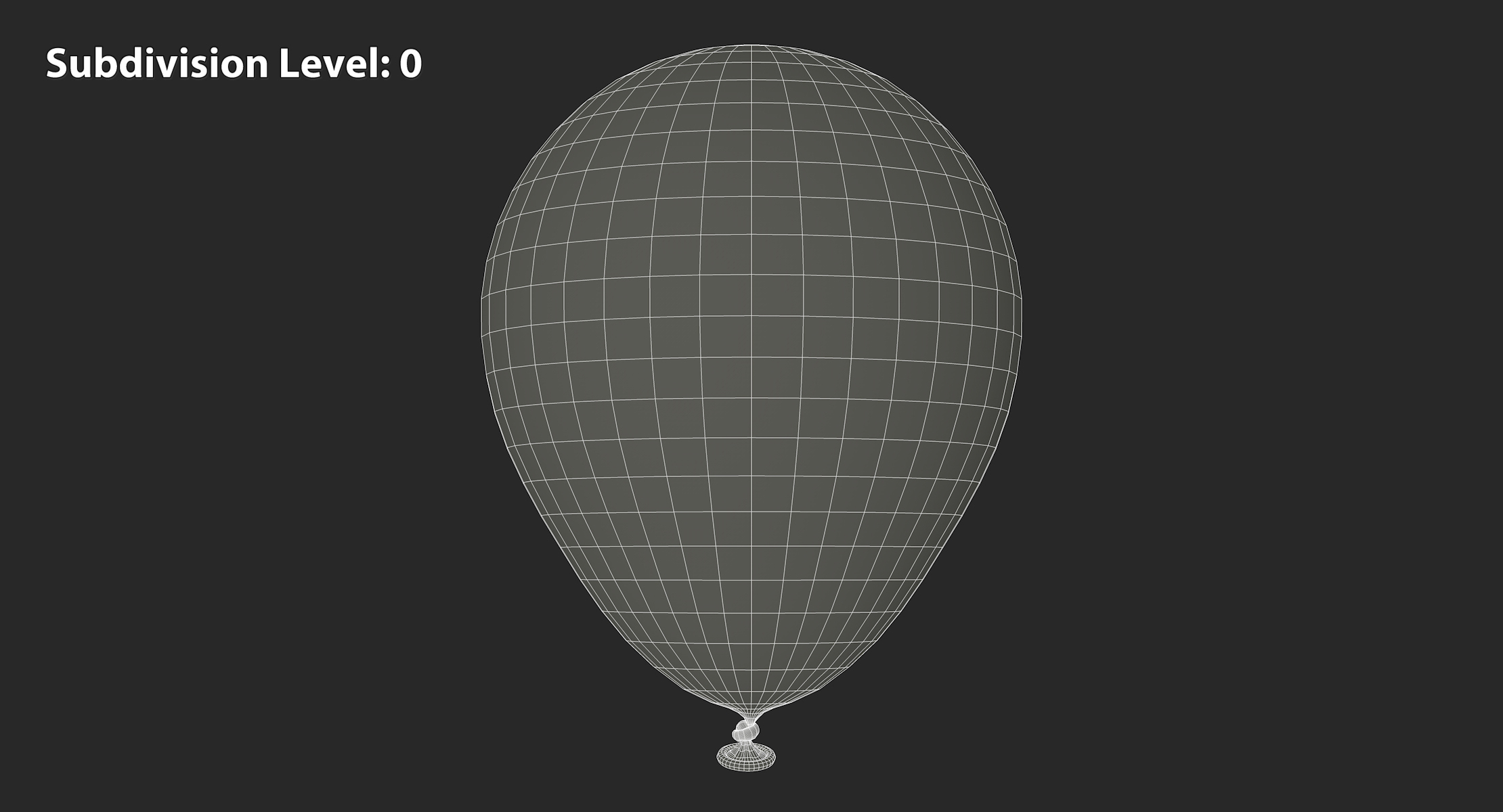 inflated balloon 3d model