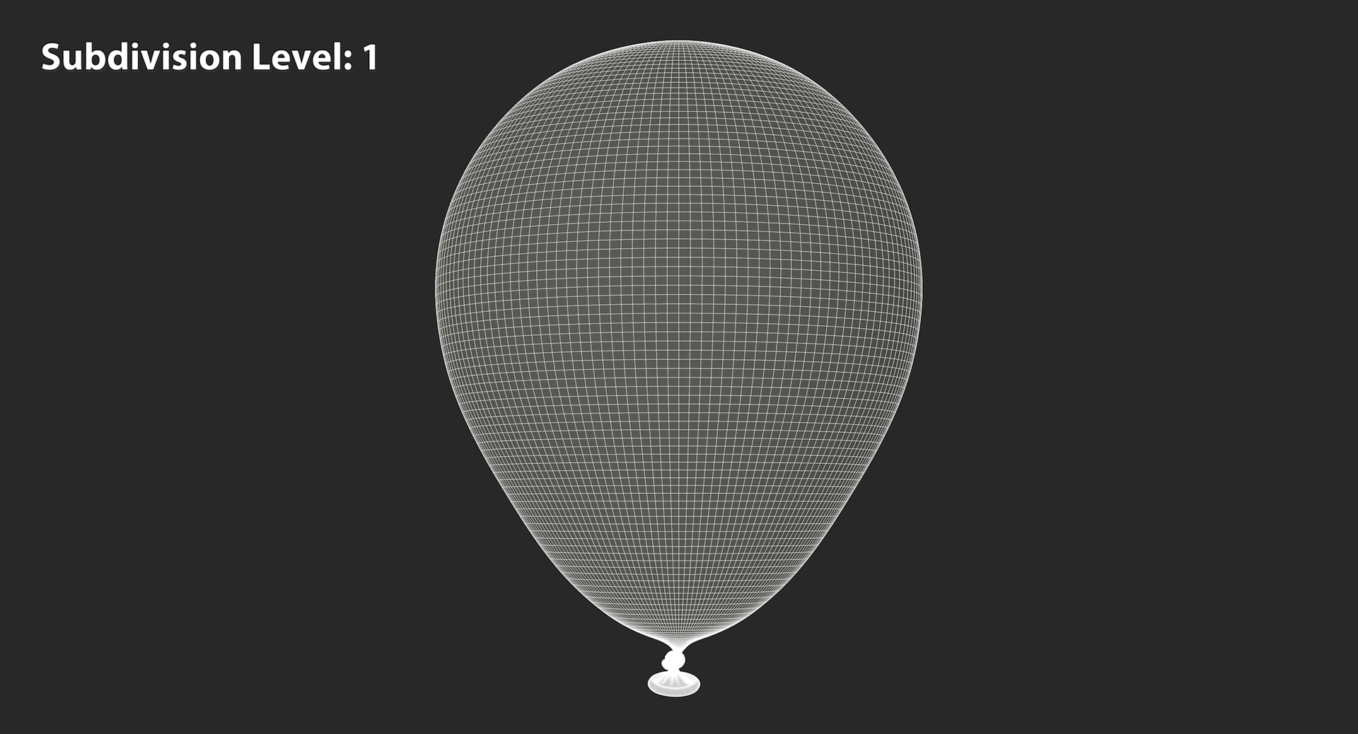 inflated balloon 3d model