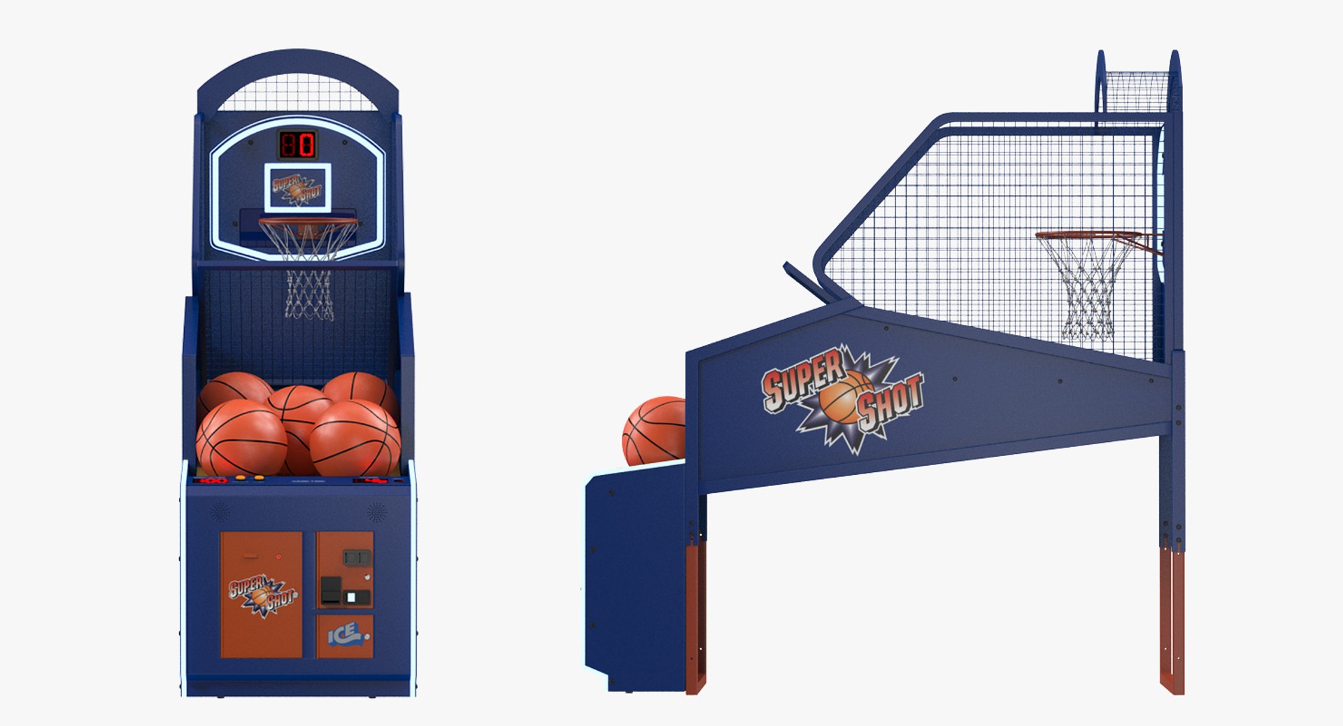Arcade Basketball Machine Balls 3D Model - TurboSquid 1255238
