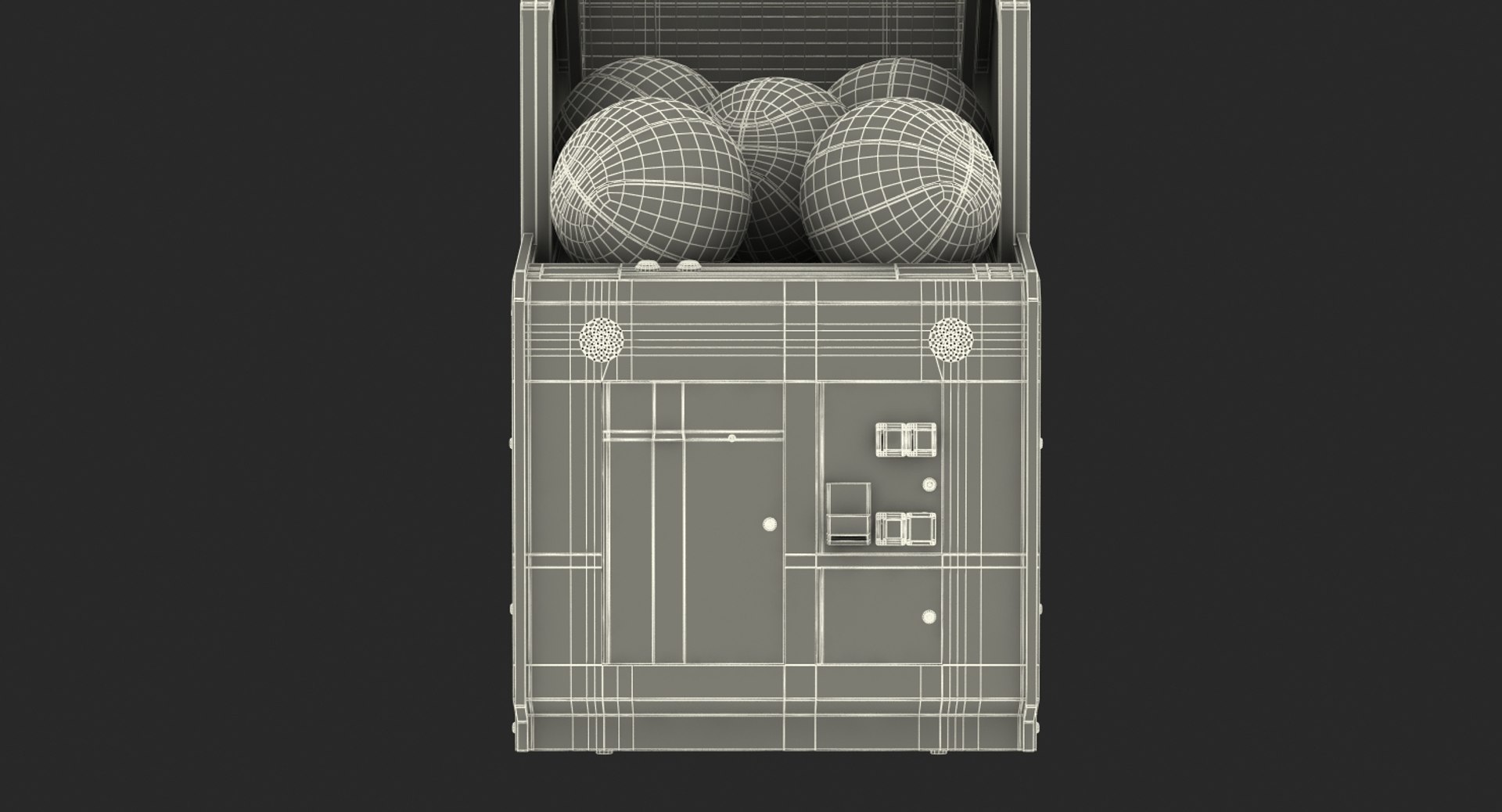 Arcade basketball machine balls 3D model - TurboSquid 1255238