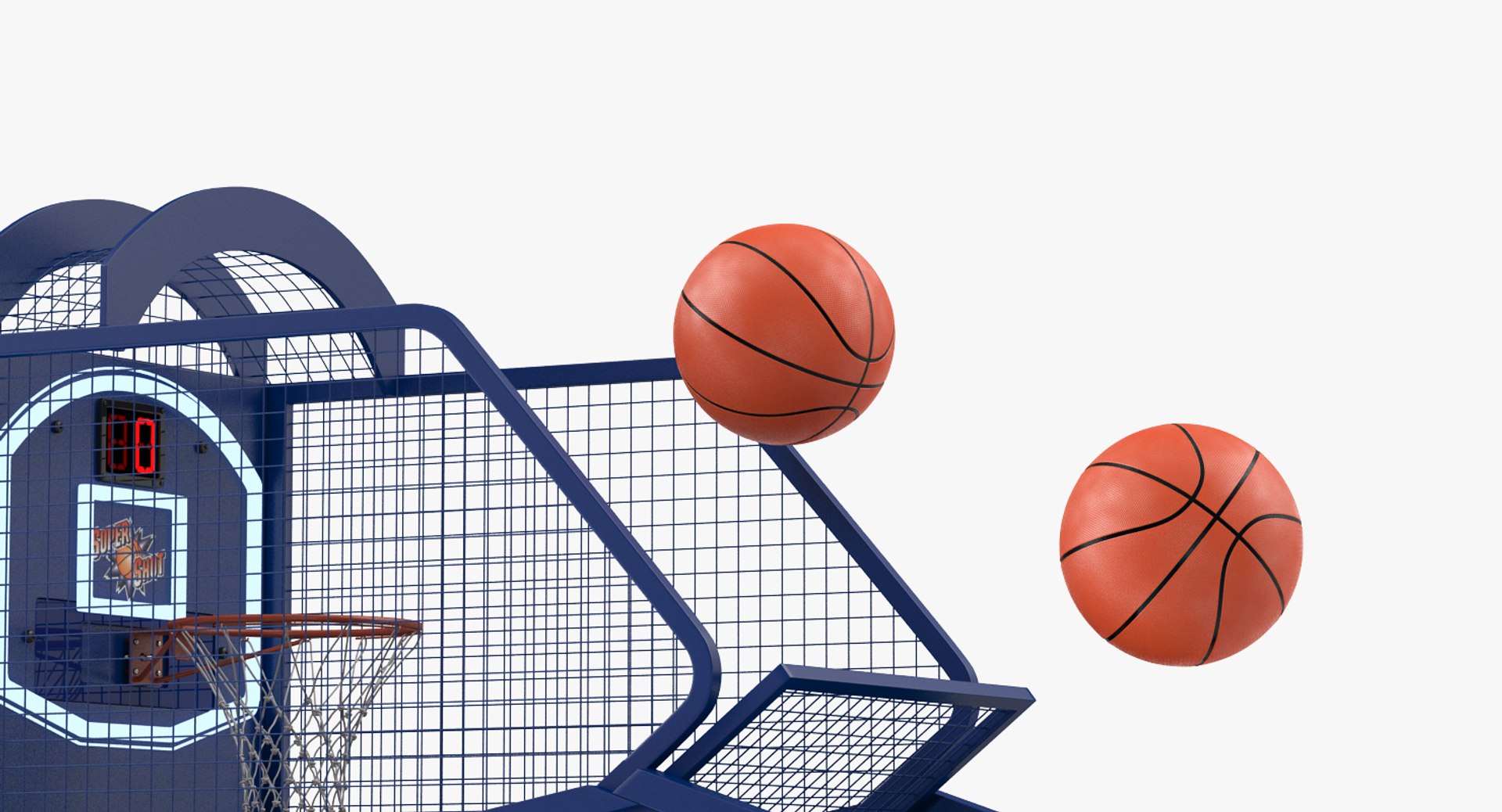 Arcade Basketball Machine Balls 3D Model - TurboSquid 1255238