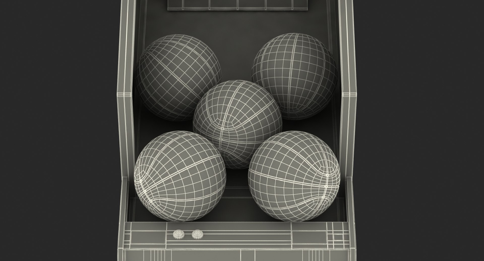Arcade basketball machine balls 3D model - TurboSquid 1255238