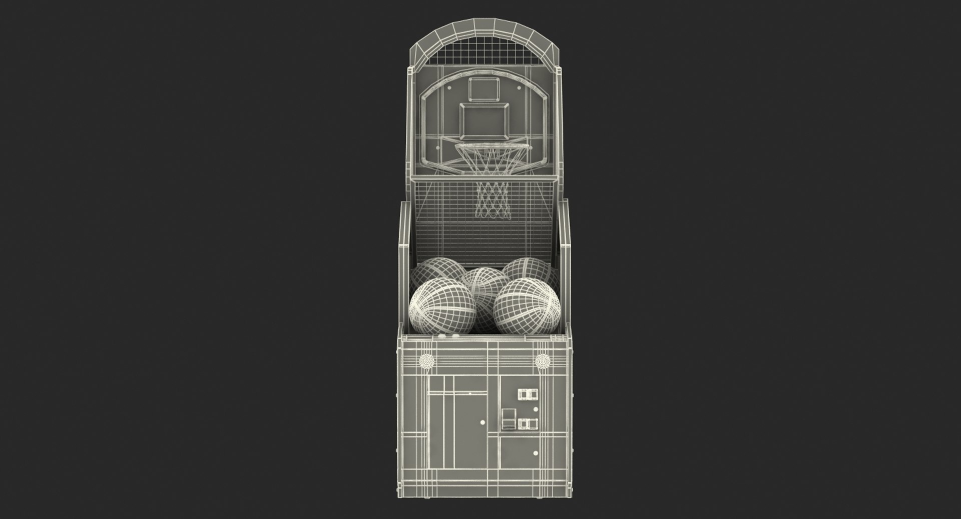 Arcade basketball machine balls 3D model - TurboSquid 1255238