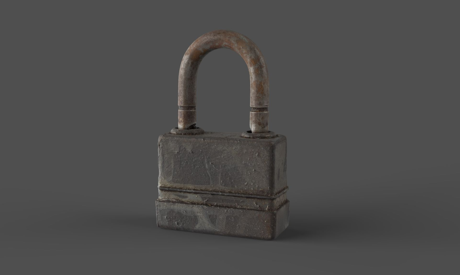 3D Old Metal Lock - TurboSquid 2207390