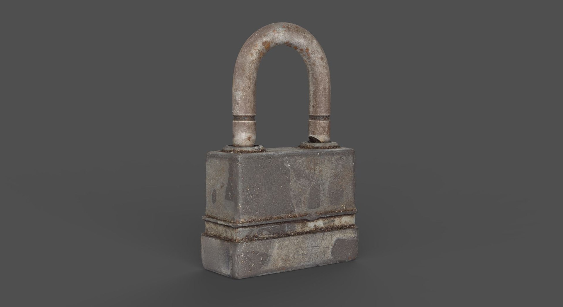 3D Old Metal Lock - TurboSquid 2207390