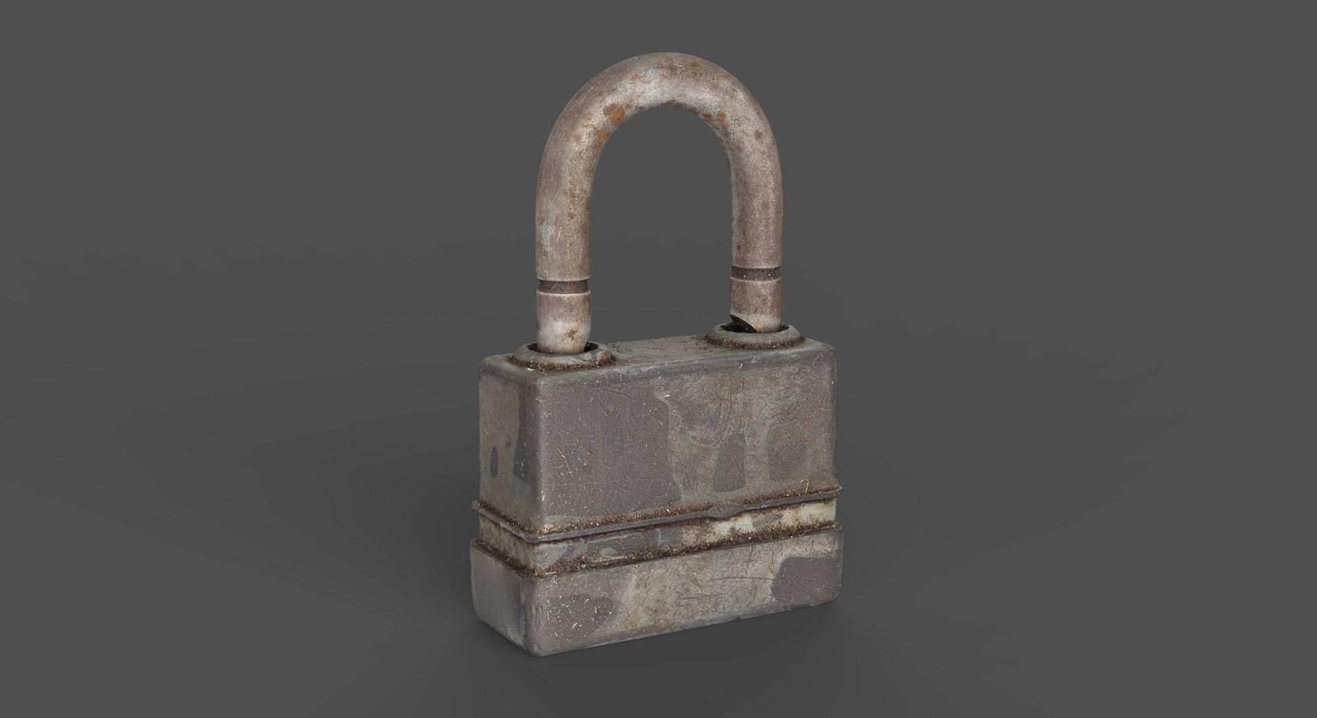3D Old Metal Lock - TurboSquid 2207390