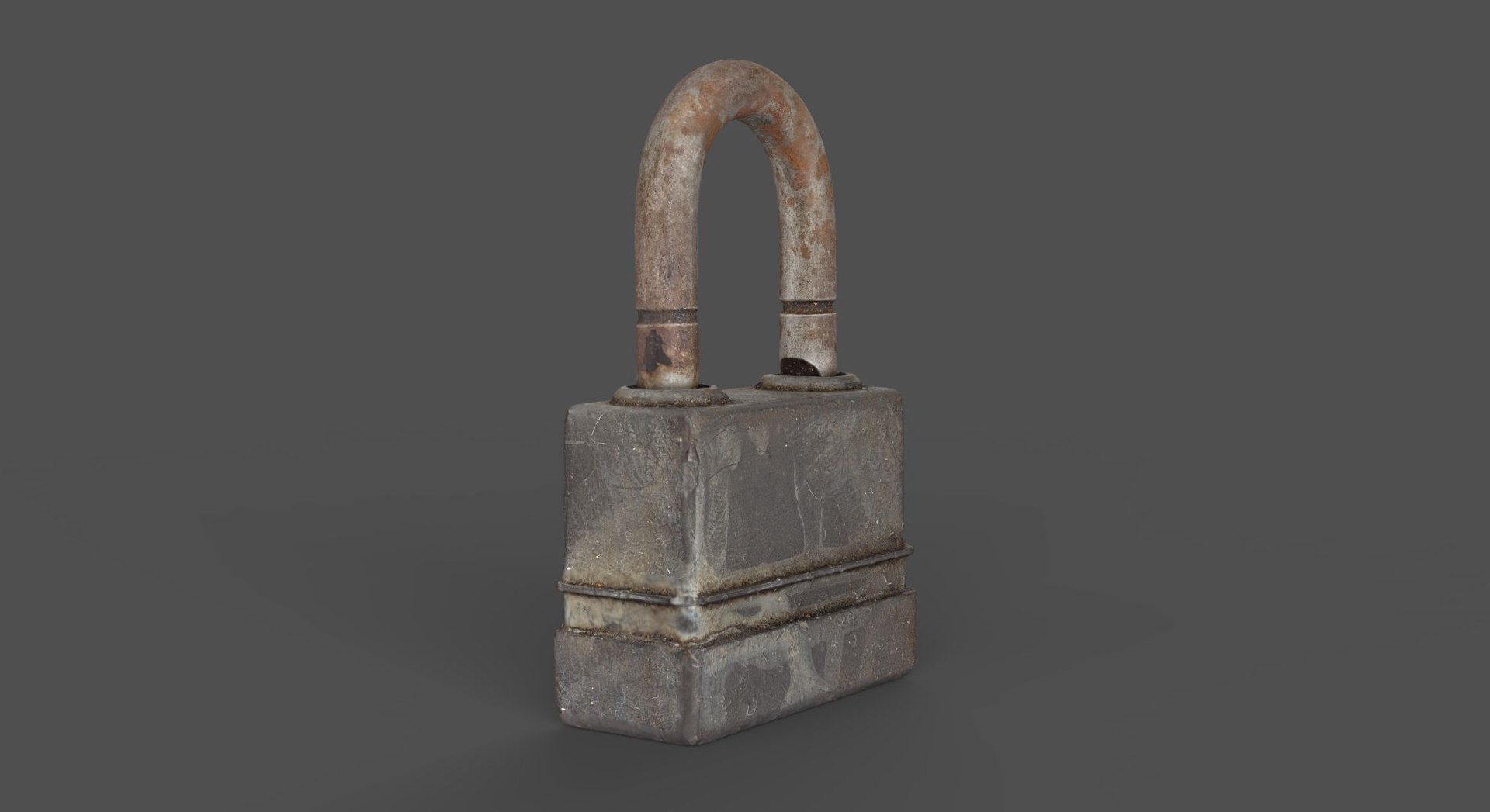 3D Old Metal Lock - TurboSquid 2207390