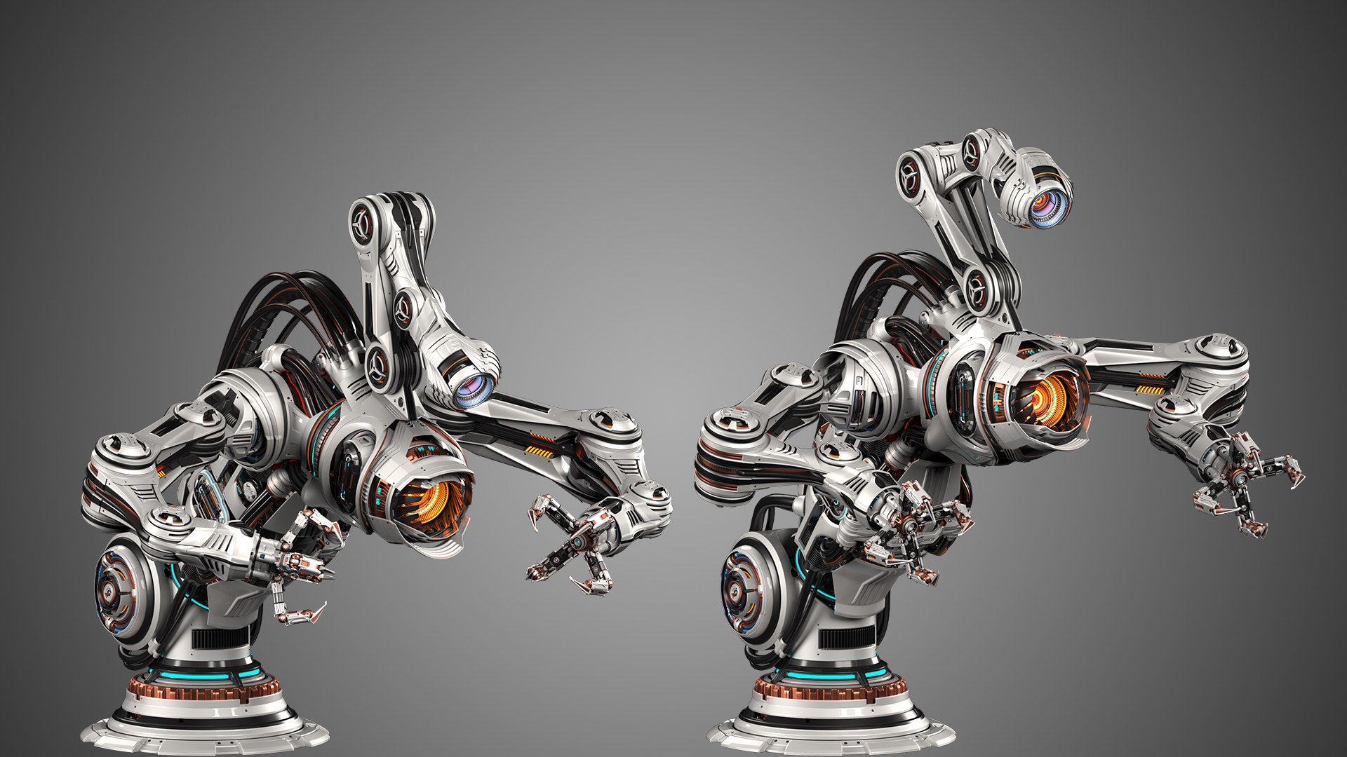 3D Sci-Fi Assembly Robot 2 - Rigged Model - TurboSquid 2290494