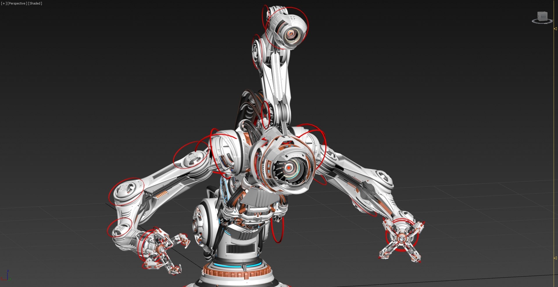 3D Sci-Fi Assembly Robot 2 - Rigged Model - TurboSquid 2290494