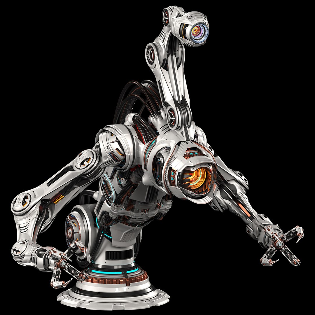 3D Sci-Fi Assembly Robot 2 - Rigged Model - TurboSquid 2290494