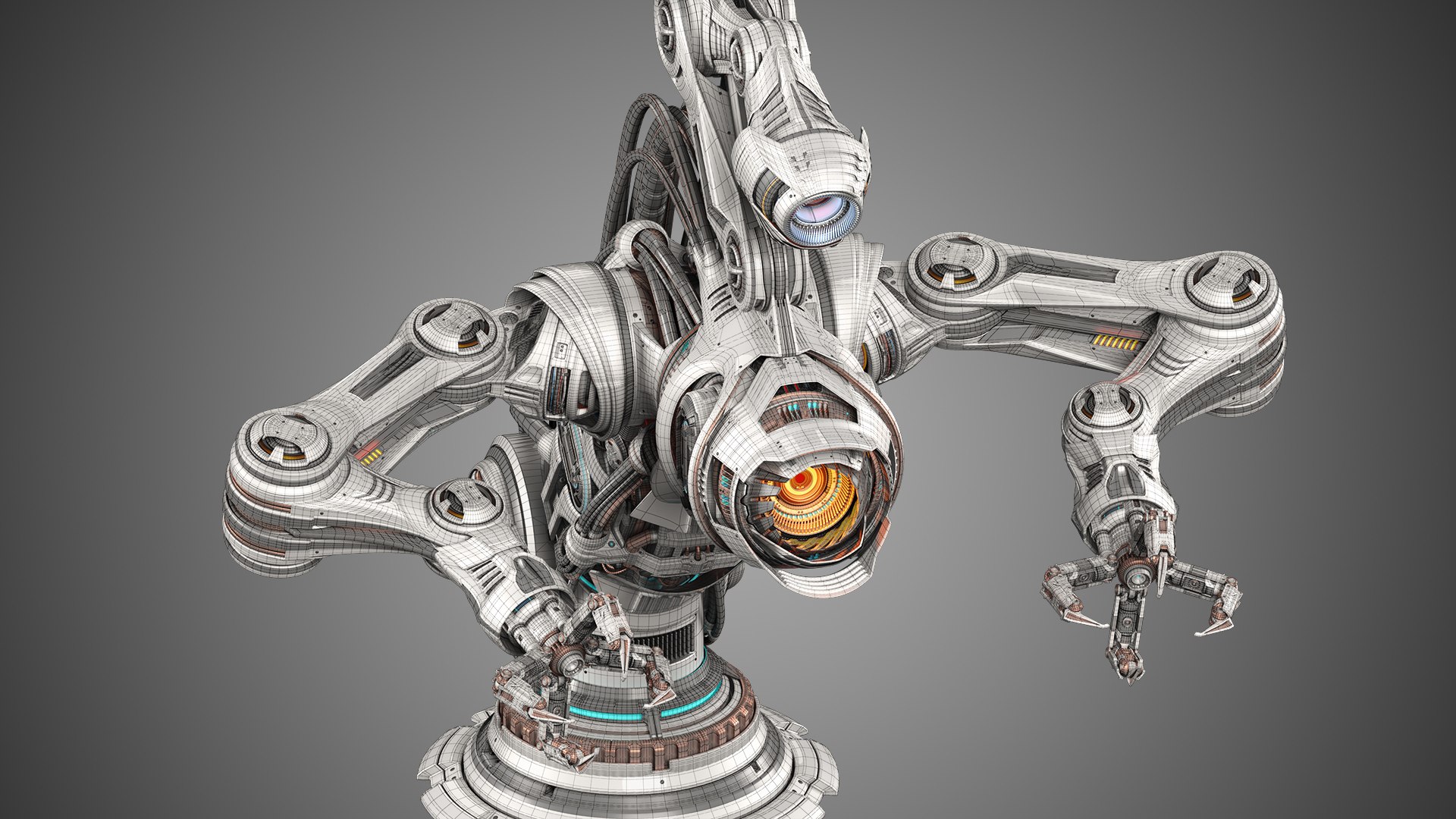 3D Sci-Fi Assembly Robot 2 - Rigged Model - TurboSquid 2290494