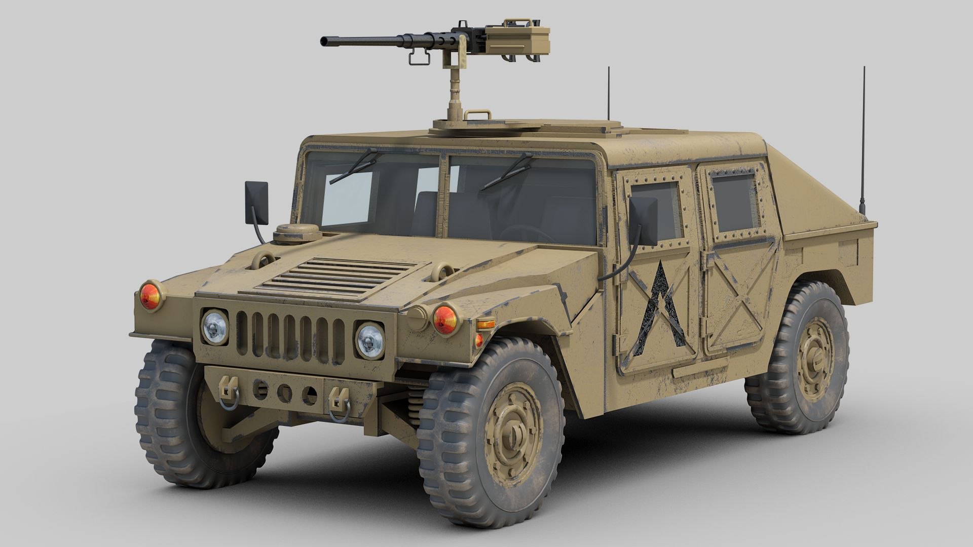 3D Model Humvee Desert - TurboSquid 2134922