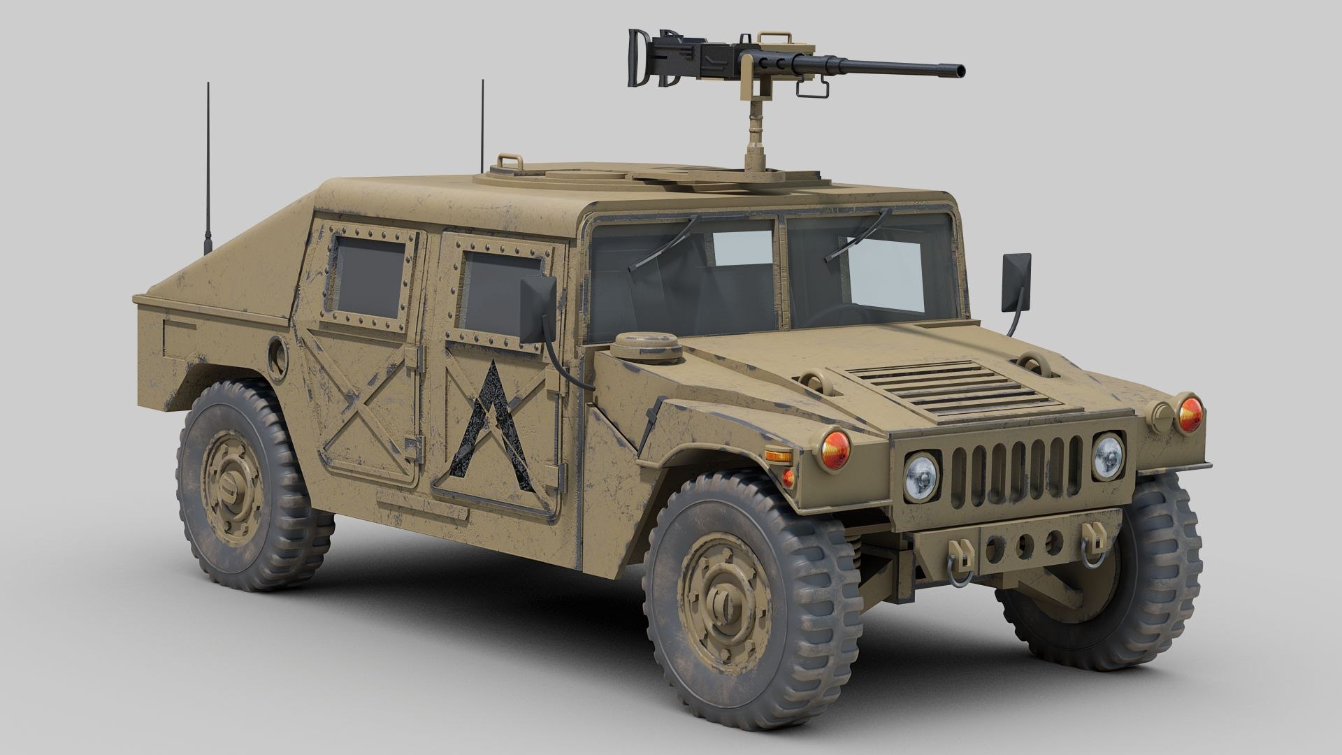 3D Model Humvee Desert - TurboSquid 2134922