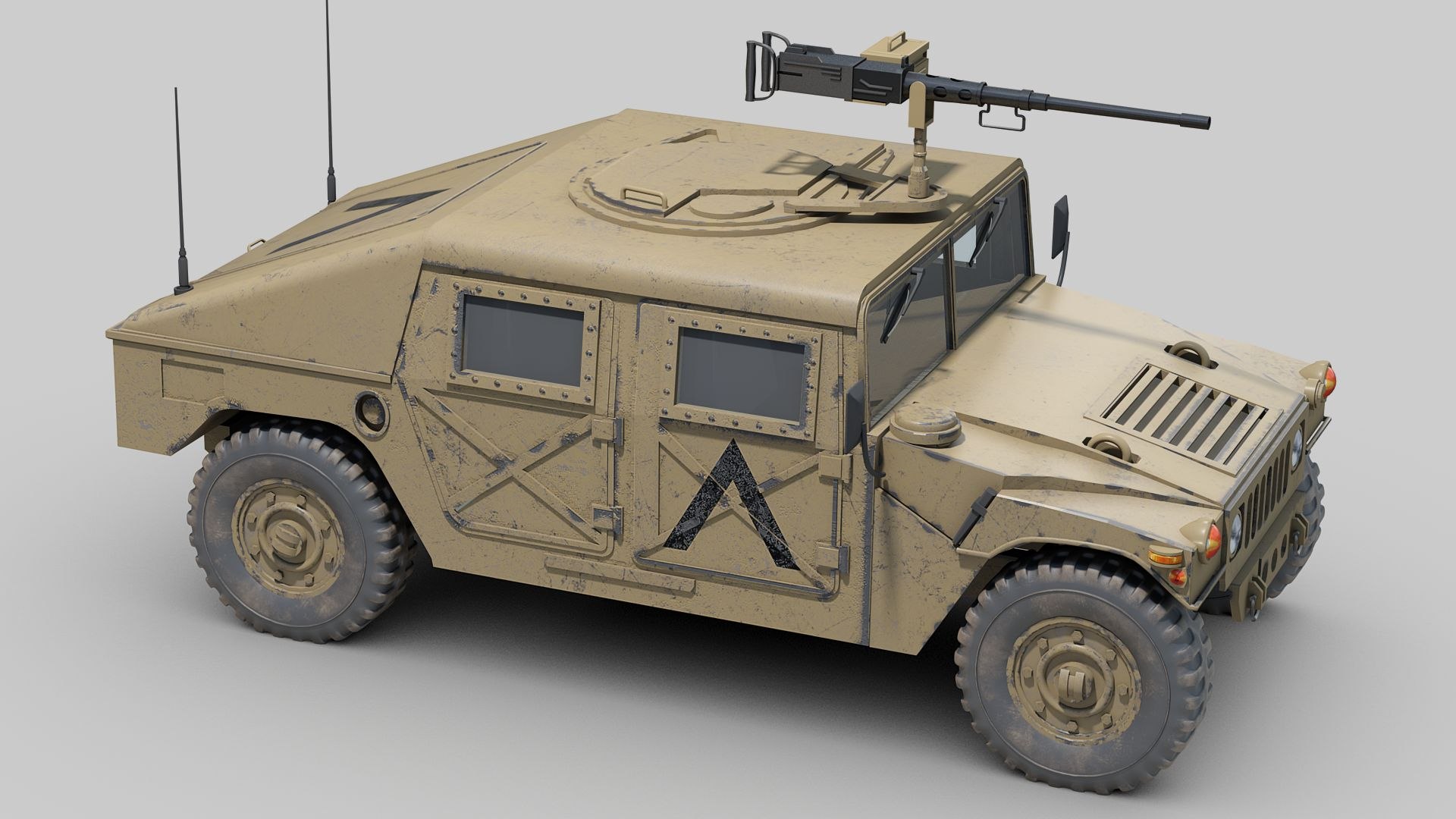 3D Model Humvee Desert - TurboSquid 2134922