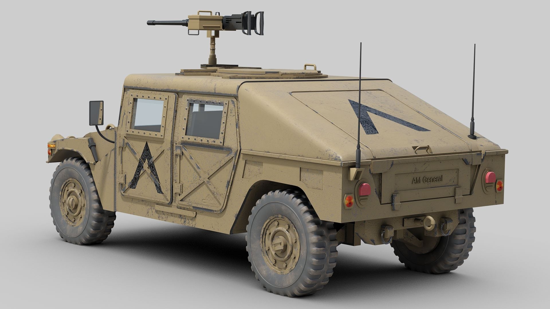 3D Model Humvee Desert - TurboSquid 2134922