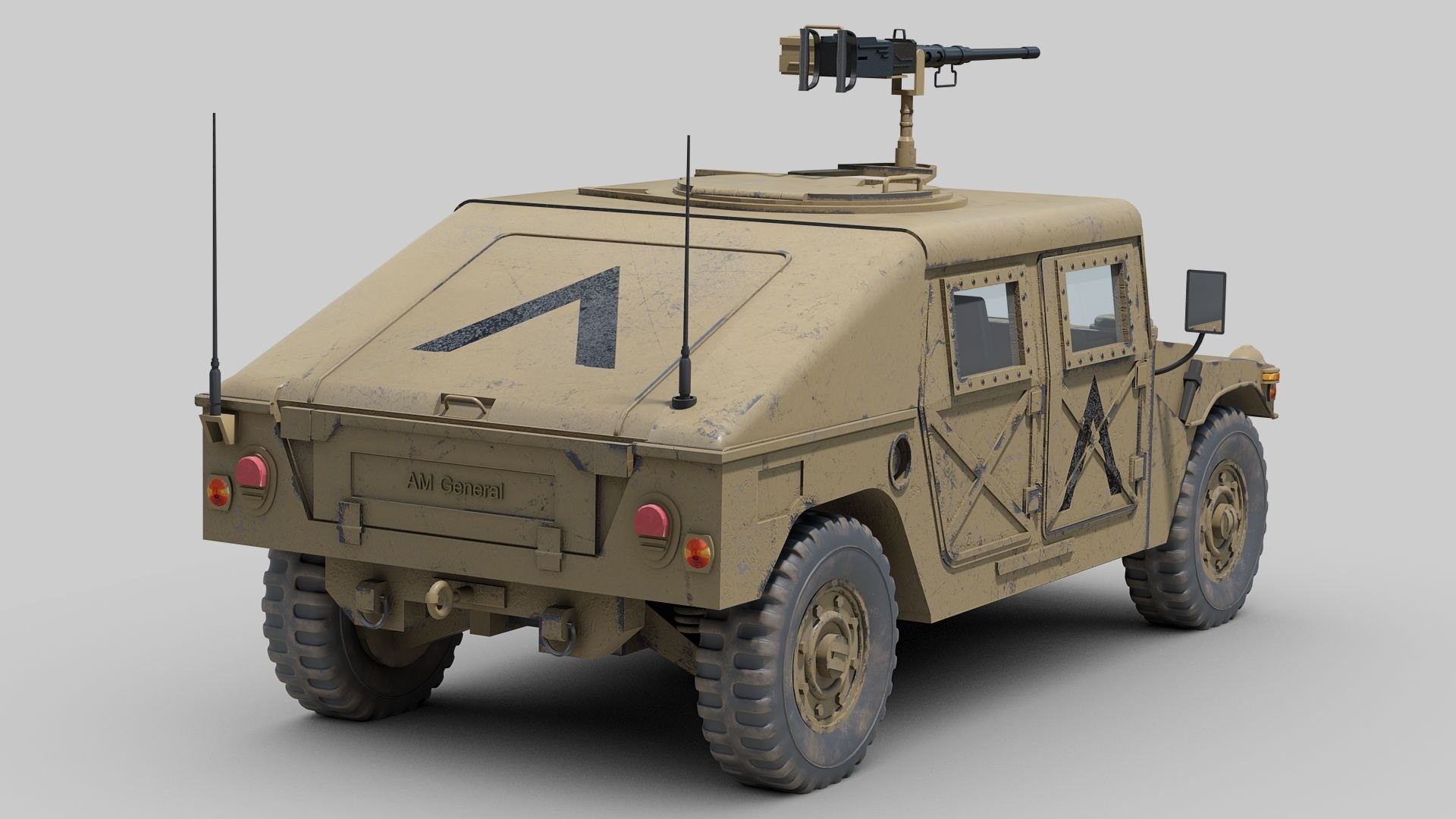 3D Model Humvee Desert - TurboSquid 2134922