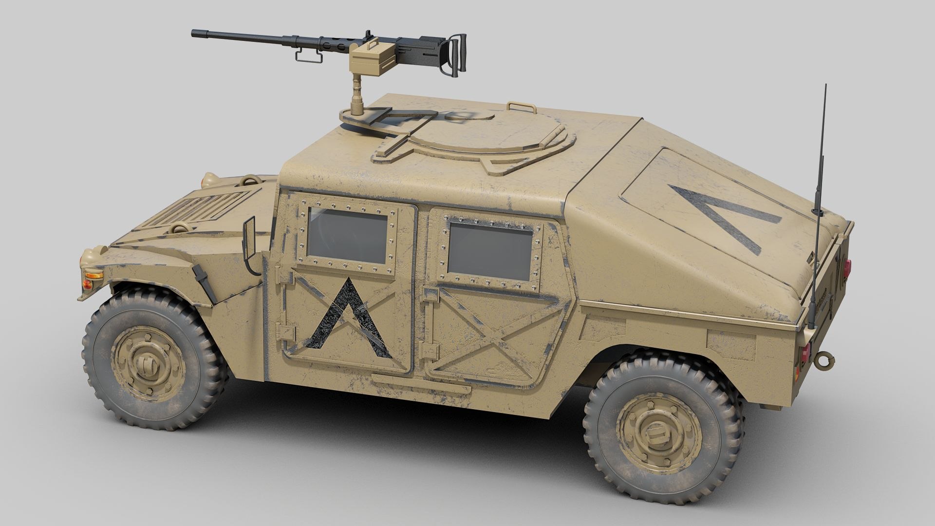 3D Model Humvee Desert - TurboSquid 2134922
