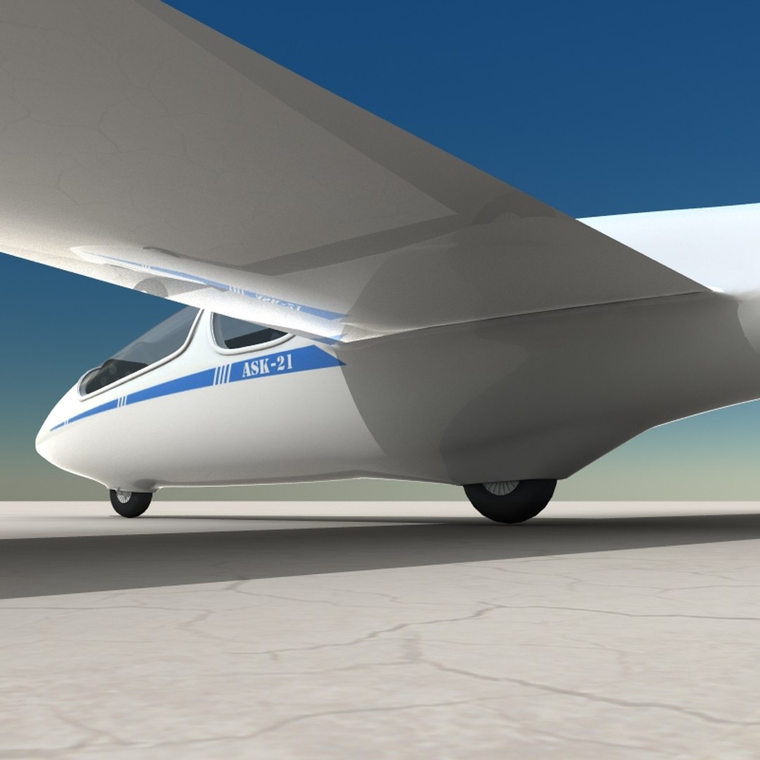 3d glider ask-21