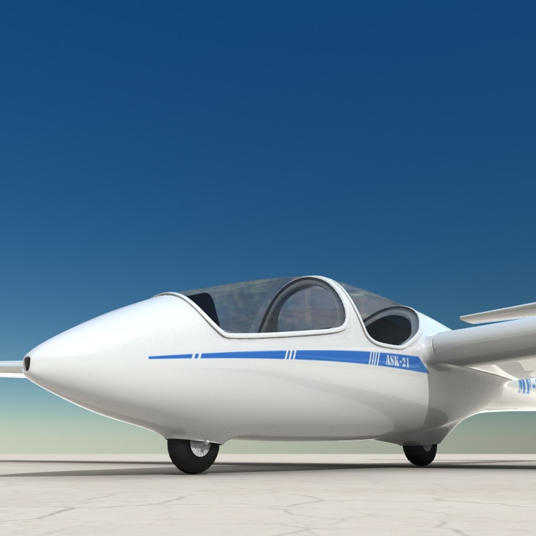 3d glider ask-21