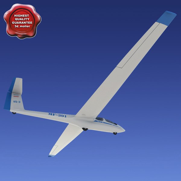 george cayley glider 3d max