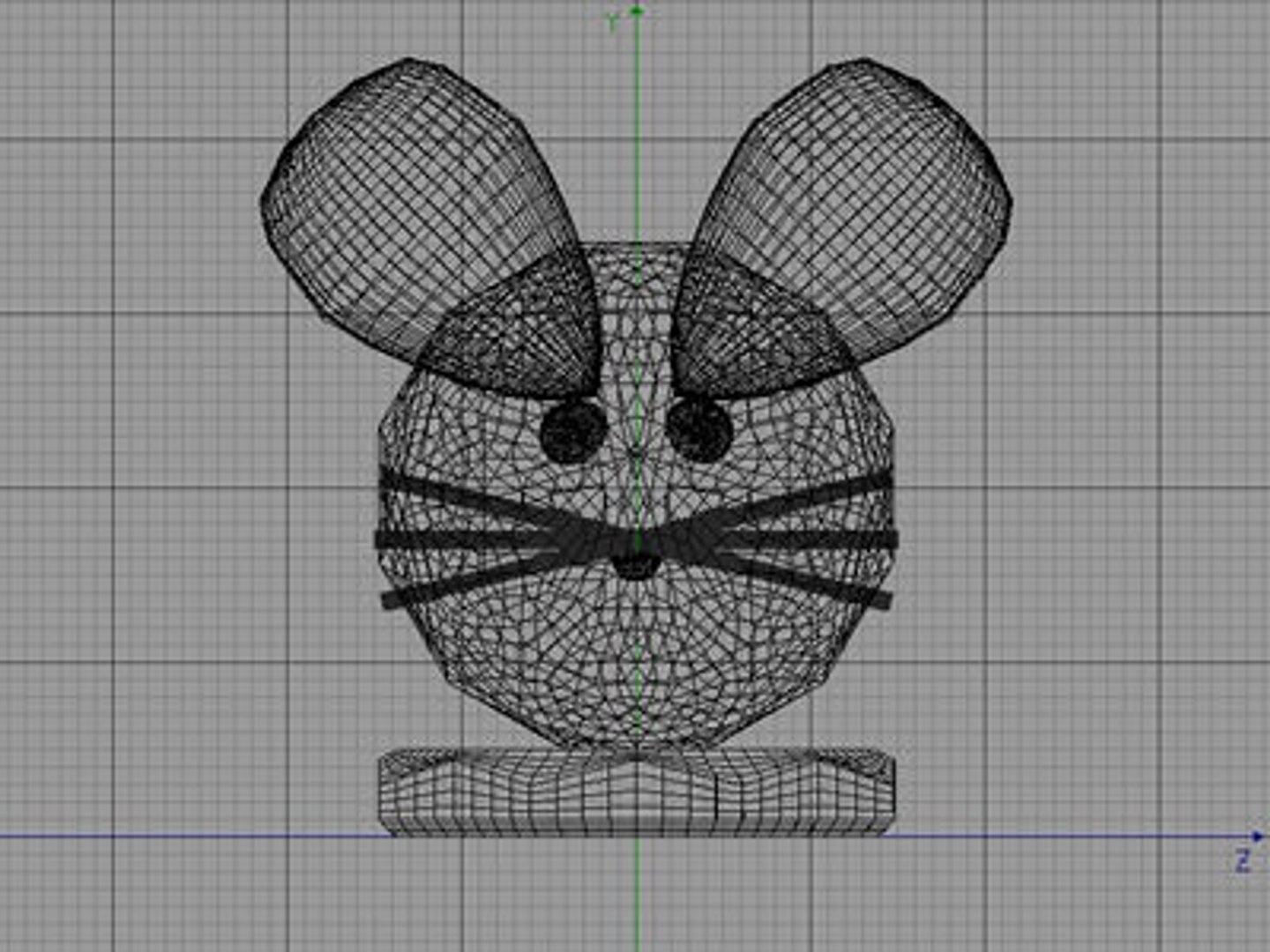 3d model of crystal mouse