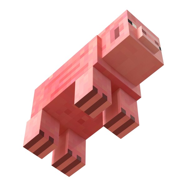 minecraft pig 3d model