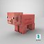 Minecraft Pig 3d Model