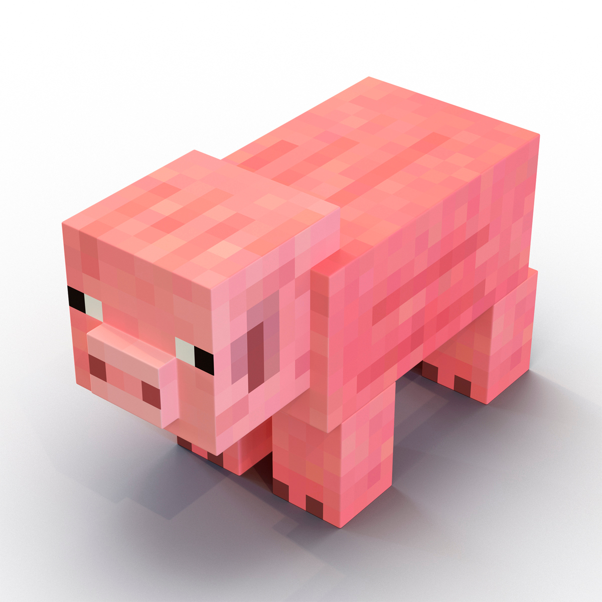 minecraft pig 3d model