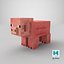 Minecraft Pig 3d Model