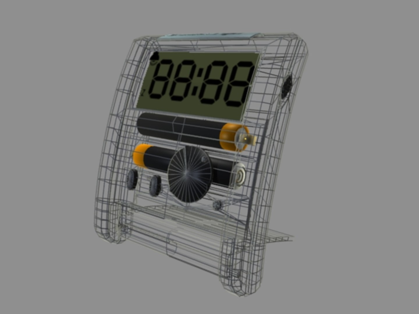 small alarm clock 3d model