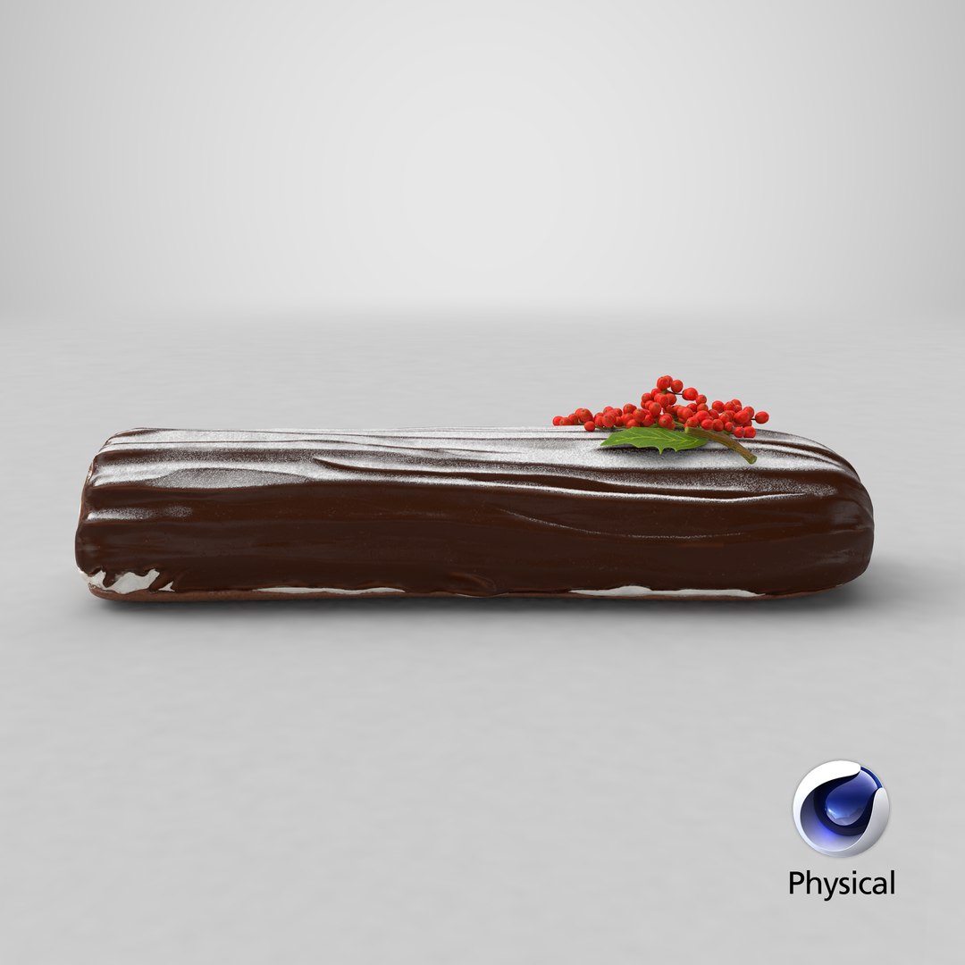 3D yule-log model - TurboSquid 1246735