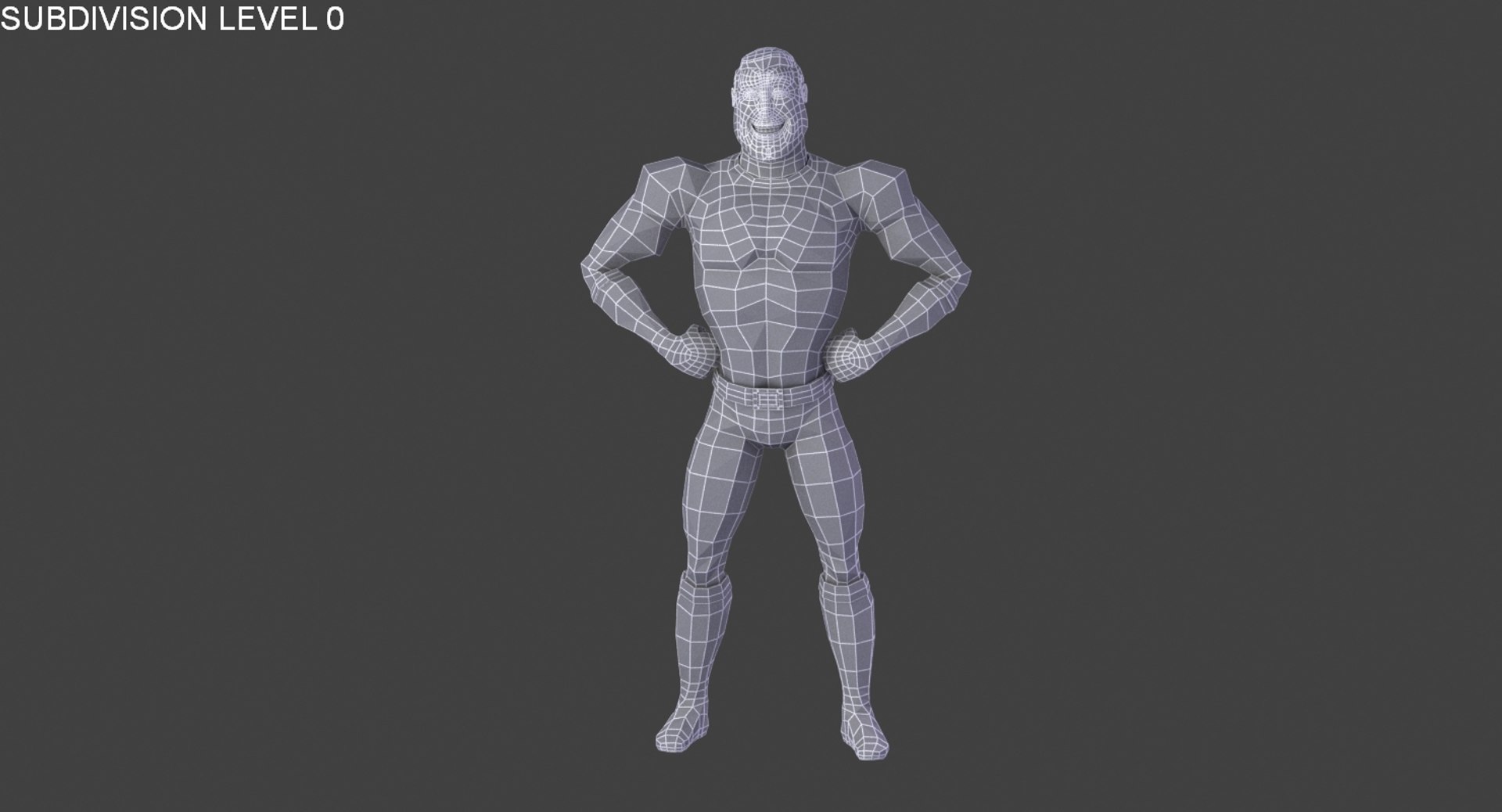3d Rigged Cartoon Classic Superhero Model