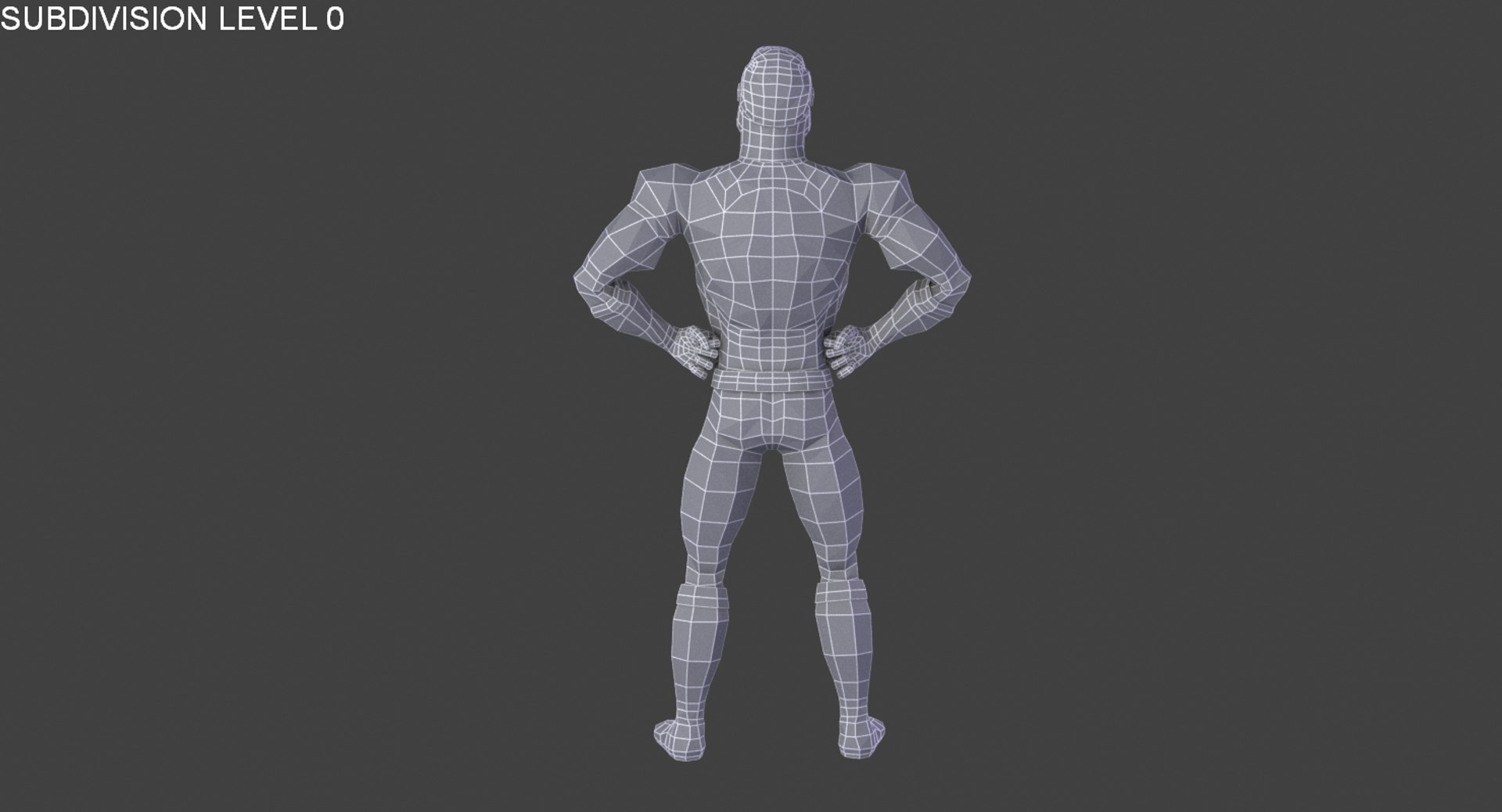 3d rigged cartoon classic superhero model