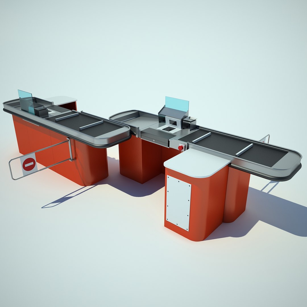 Counter Checkout 3d Model