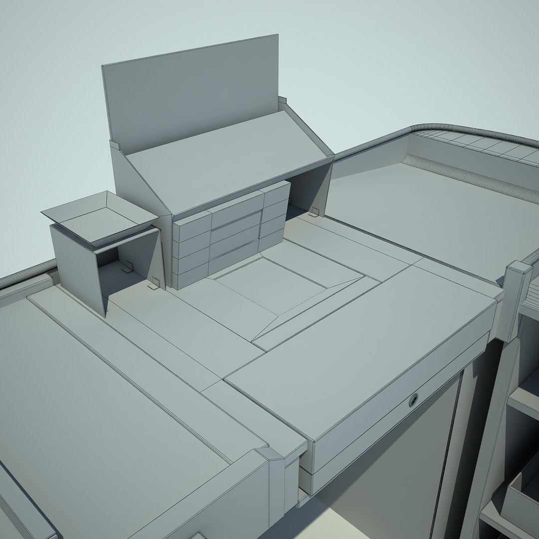 Counter Checkout 3d Model