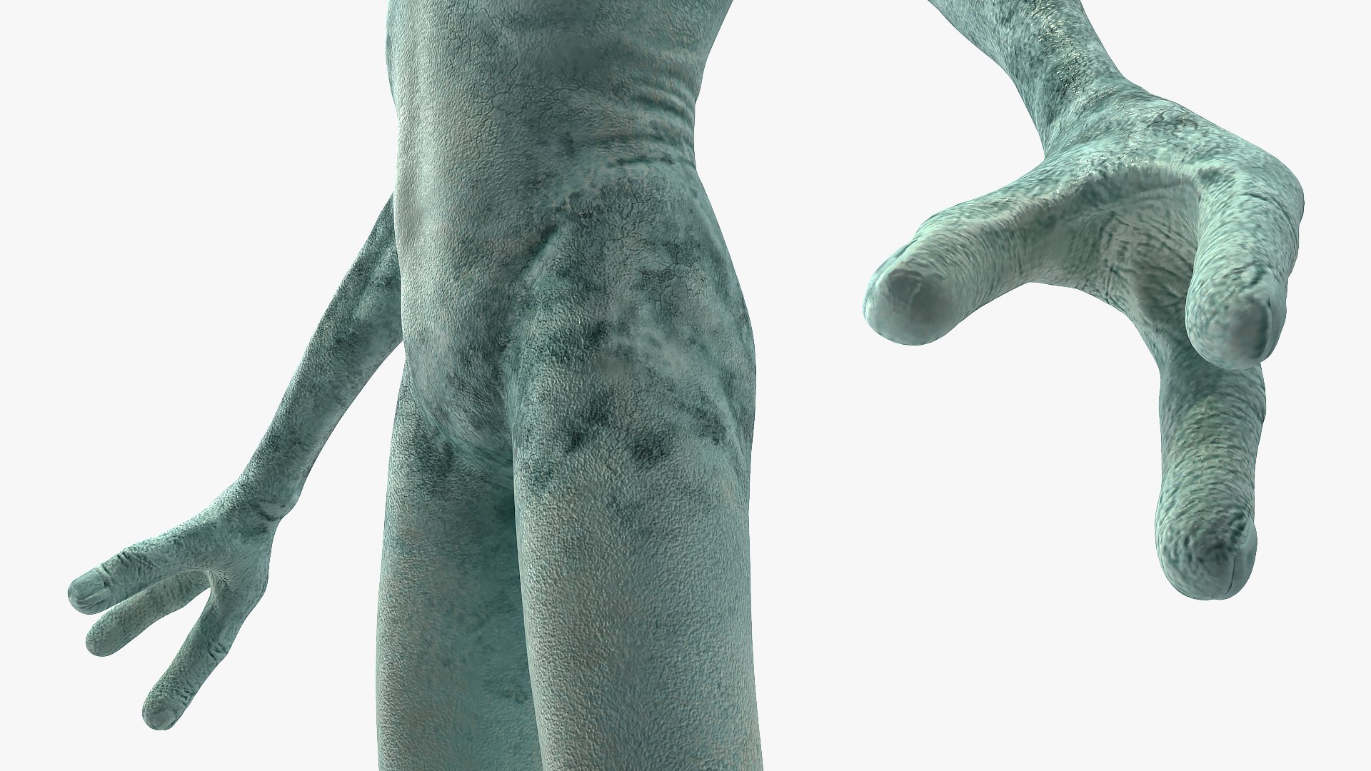 3D Extraterrestrial Alien T Pose - TurboSquid 1628889