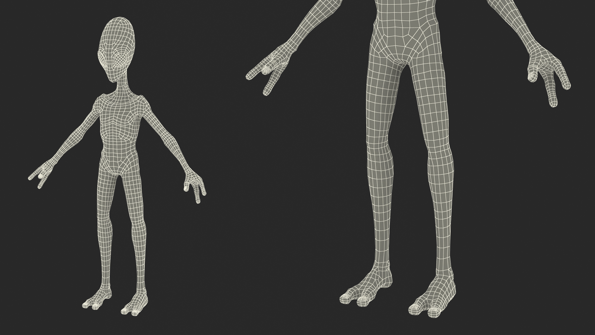 3D Extraterrestrial Alien T Pose - TurboSquid 1628889