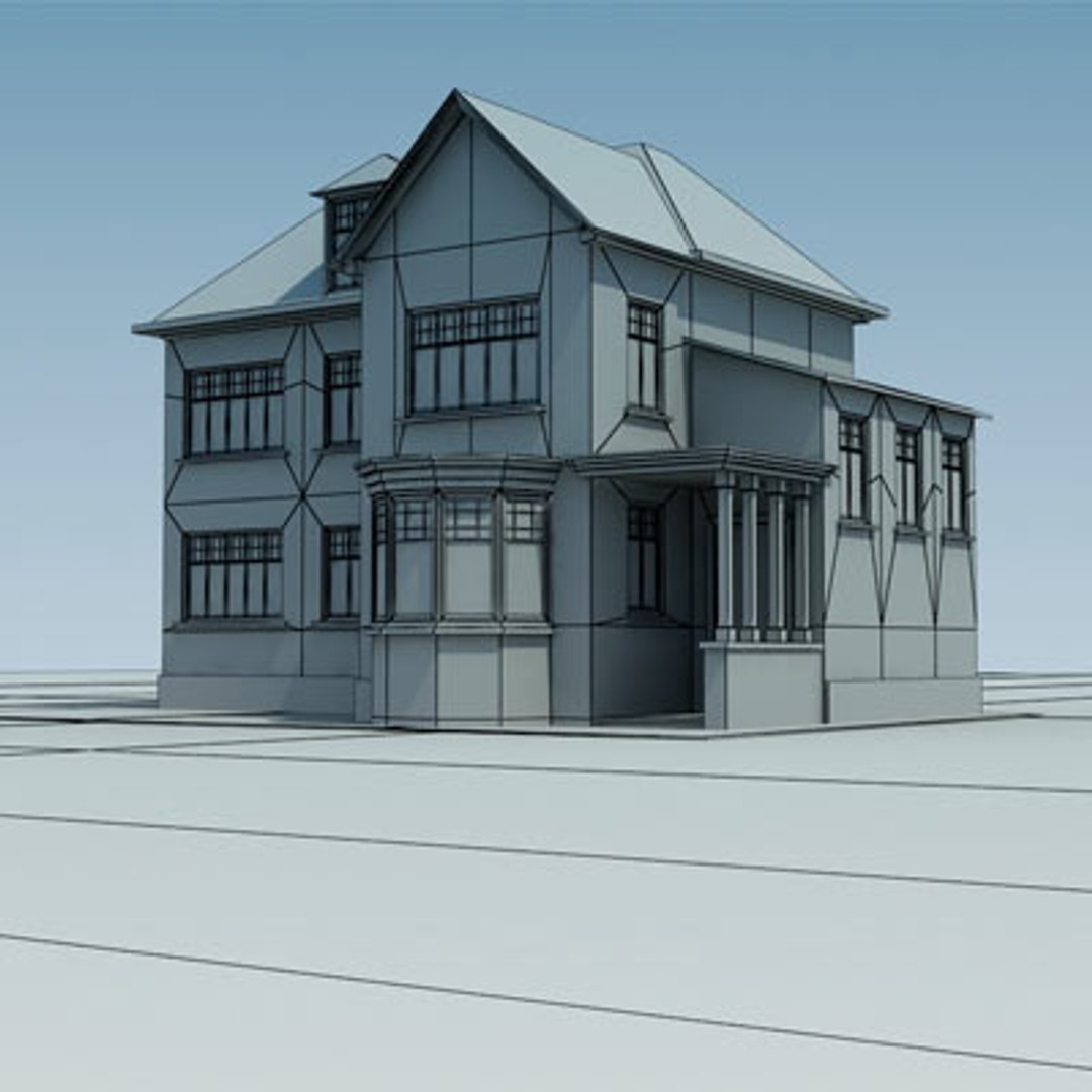 maya small town house building