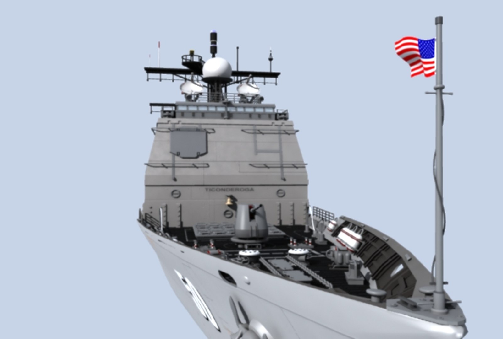 3d Uss Bunker Hill Cg-52